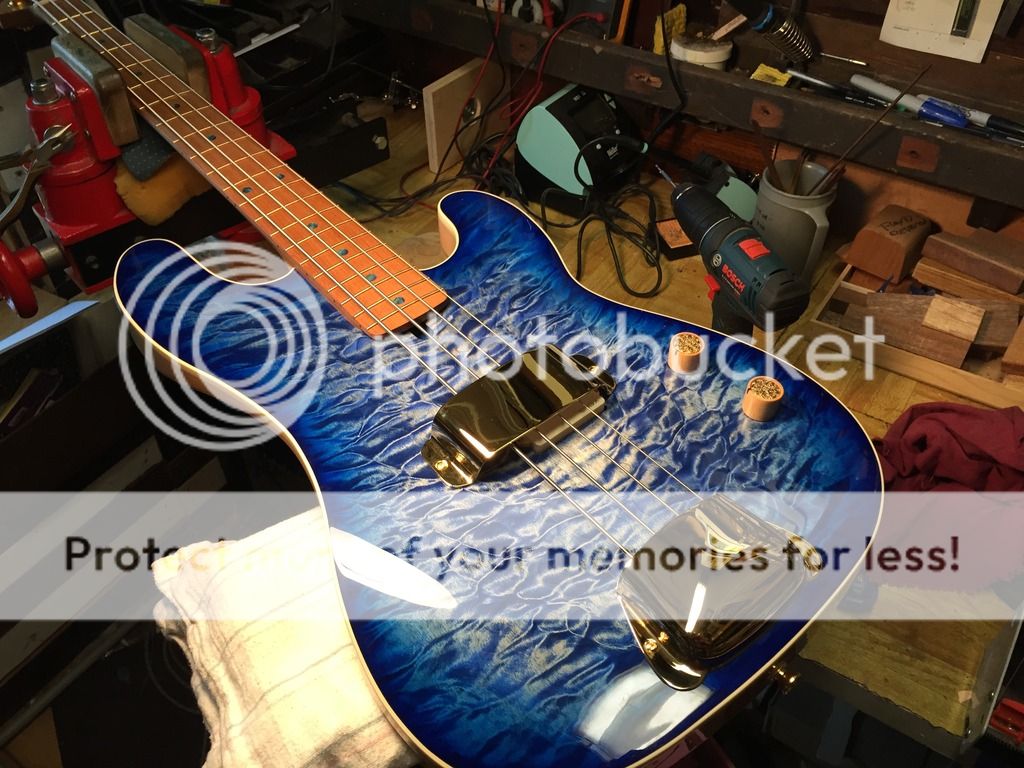First Build! Finished P Bass ( quilted/maple body & roasted maple neck ...