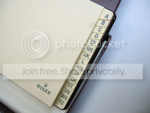 FS: Rolex Address and Phone book Brown - Rolex Forums - Rolex Watch Forum